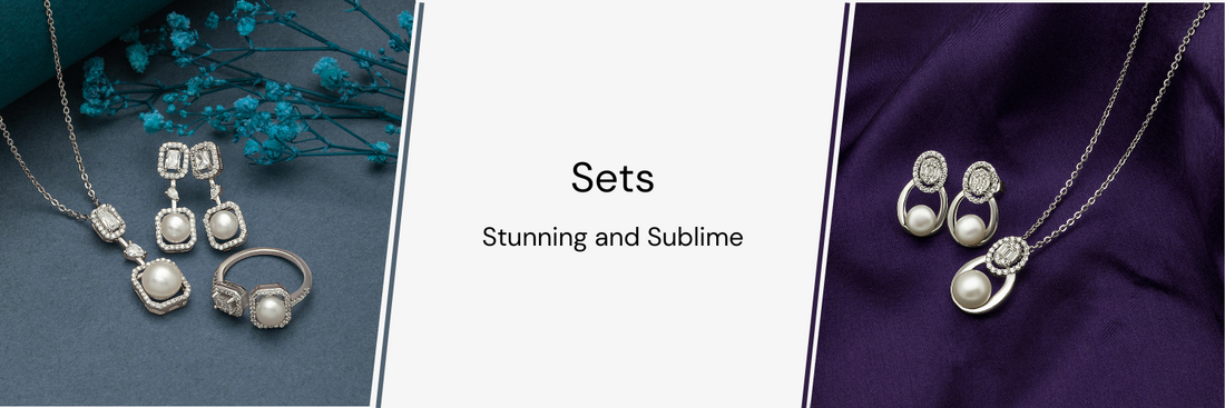 Buy Silver Jewellery Sets Online – Silberry
